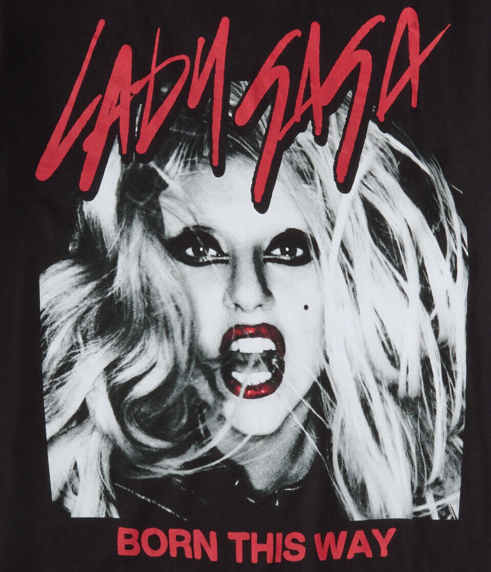 Lady Gaga Born This Way Oversized Graphic Tee - Altistyle