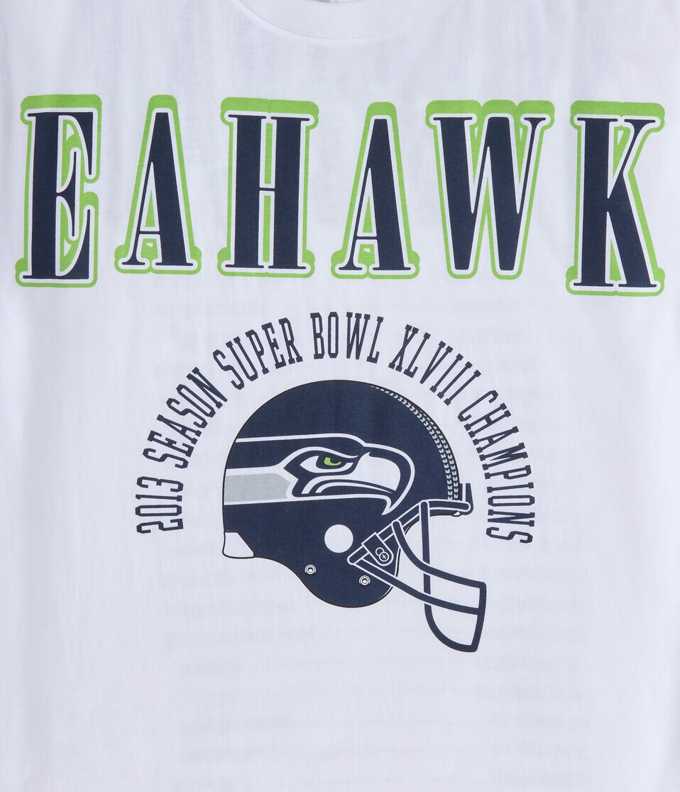 Seattle Seahawks Super Bowl Boxy Graphic Tee - Altistyle
